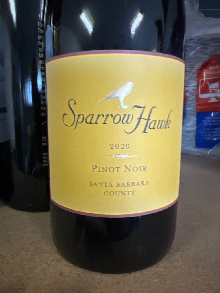 2020 Sparrow Hawk Pinot Noir Reserve, USA, California - CellarTracker