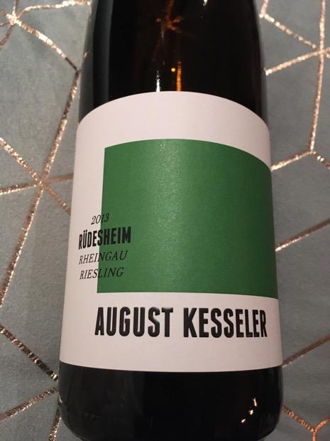 2013 August Kesseler Rüdesheim Riesling trocken, Germany, Rheingau ...
