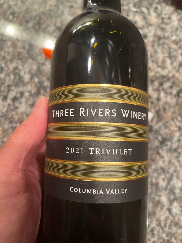 2021 Three Rivers Winery Trivulet, USA, Washington, Columbia Valley ...