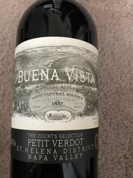 2016 Buena Vista Petit Verdot The Count's Selection, USA, California ...