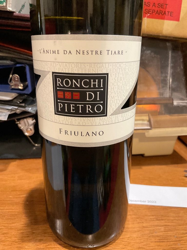 2020 Ronchi di Pietro Friuli Colli Orientali Friulano, Italy, Friuli ...