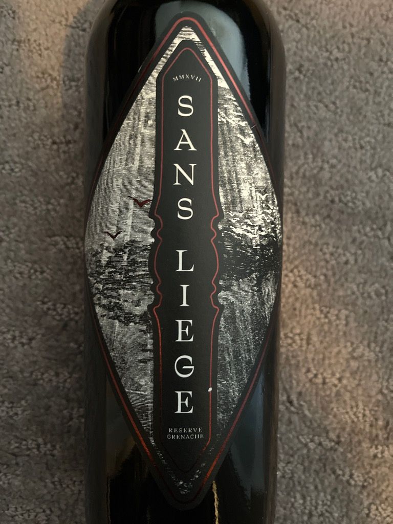 2017 Sans Liege GSM Reserve, USA, California, Central Coast, Santa ...