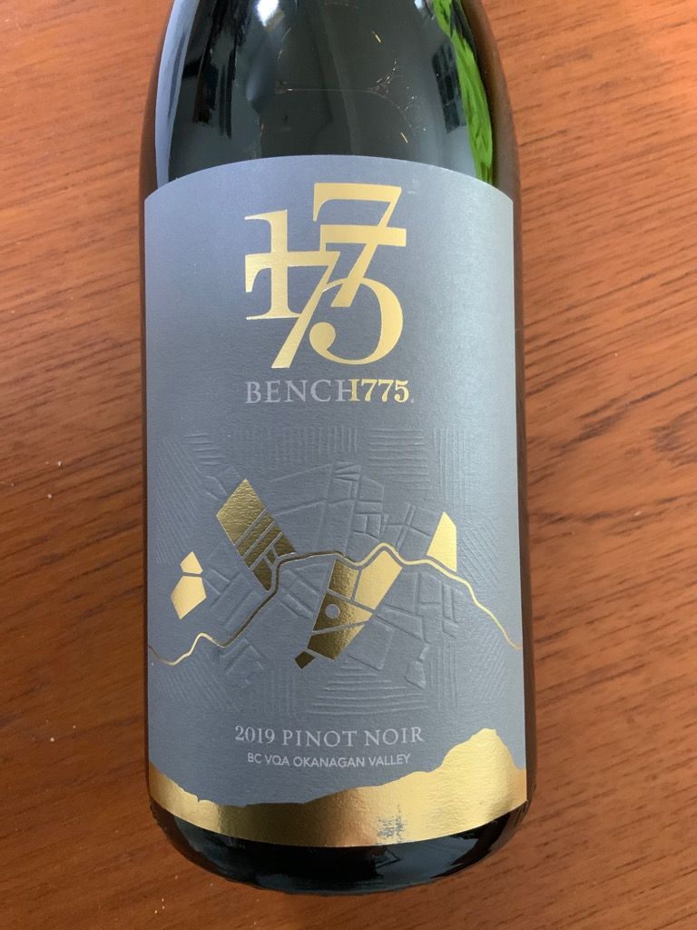 2019 Bench 1775 Pinot Noir, Canada, British Columbia, Okanagan Valley ...