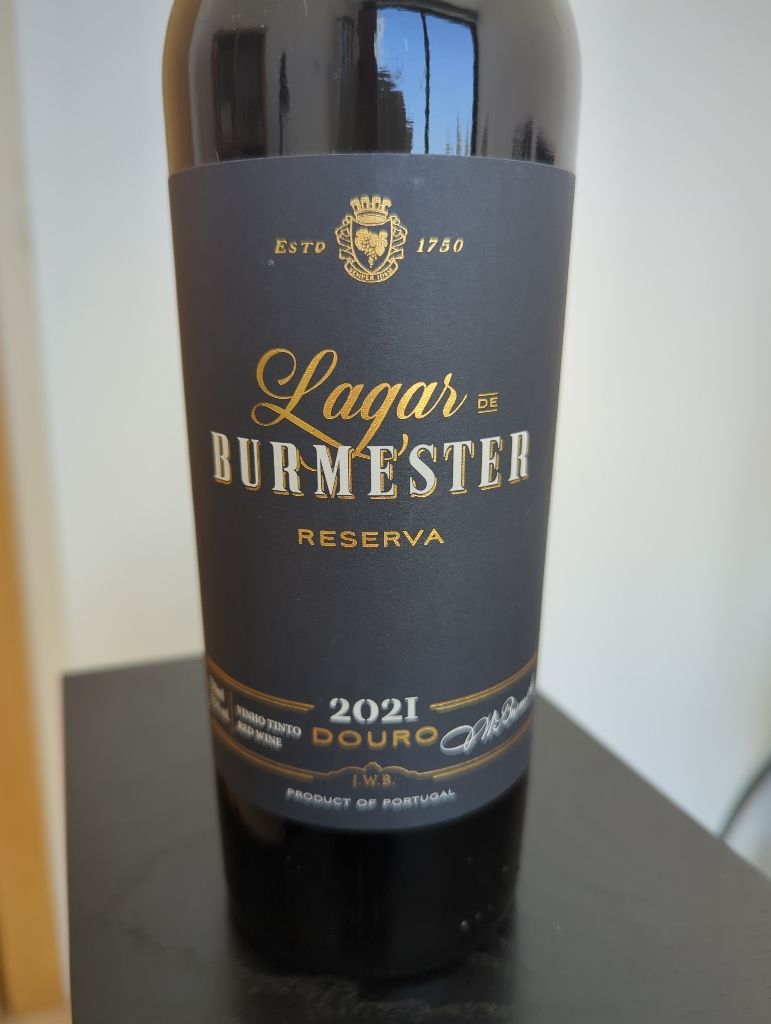 2021 J.W. Burmester Douro Lagar Burmester Reserva Tinto, Portugal ...