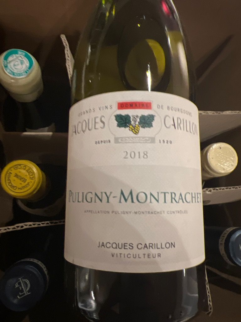 2018 Domaine Jacques Carillon Puligny-Montrachet, France, Burgundy ...