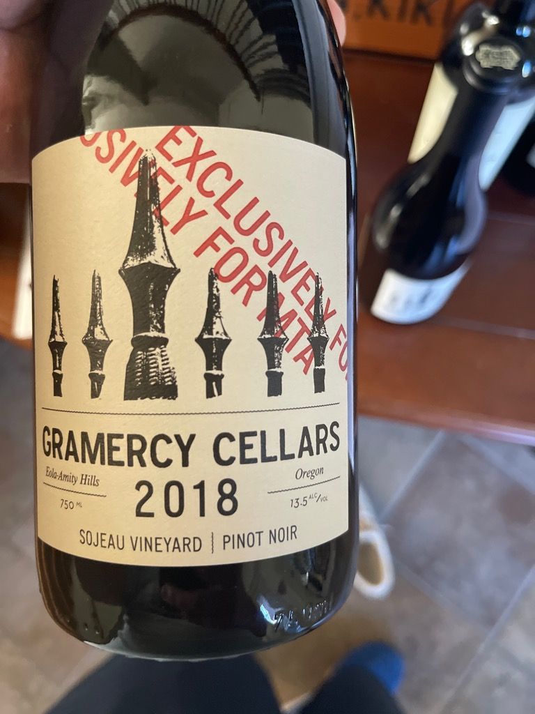 2019 Gramercy Cellars Pinot Noir MTA Eola - Amity Hills, USA, Oregon ...
