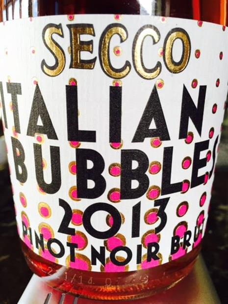2013 Secco Italian Bubbles Pinot Noir Brut Rosé, Italy, Veneto, Piave ...