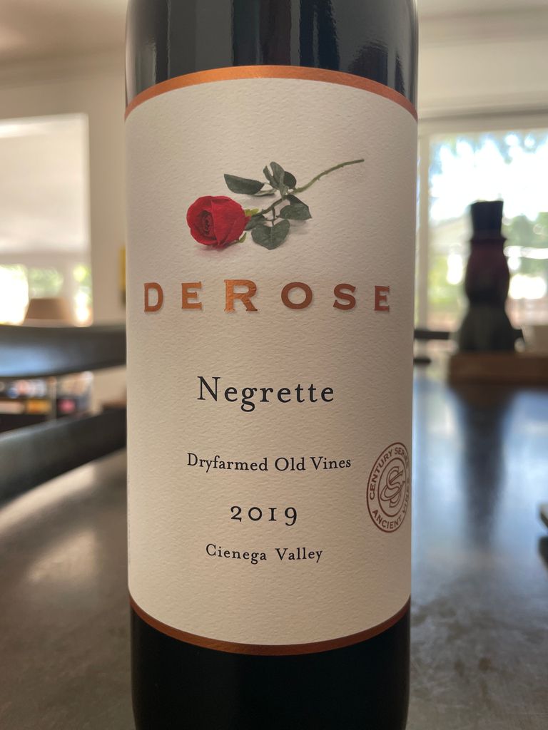 2019 DeRose Negrette Dry Farmed Old Vines, USA, California, Central ...