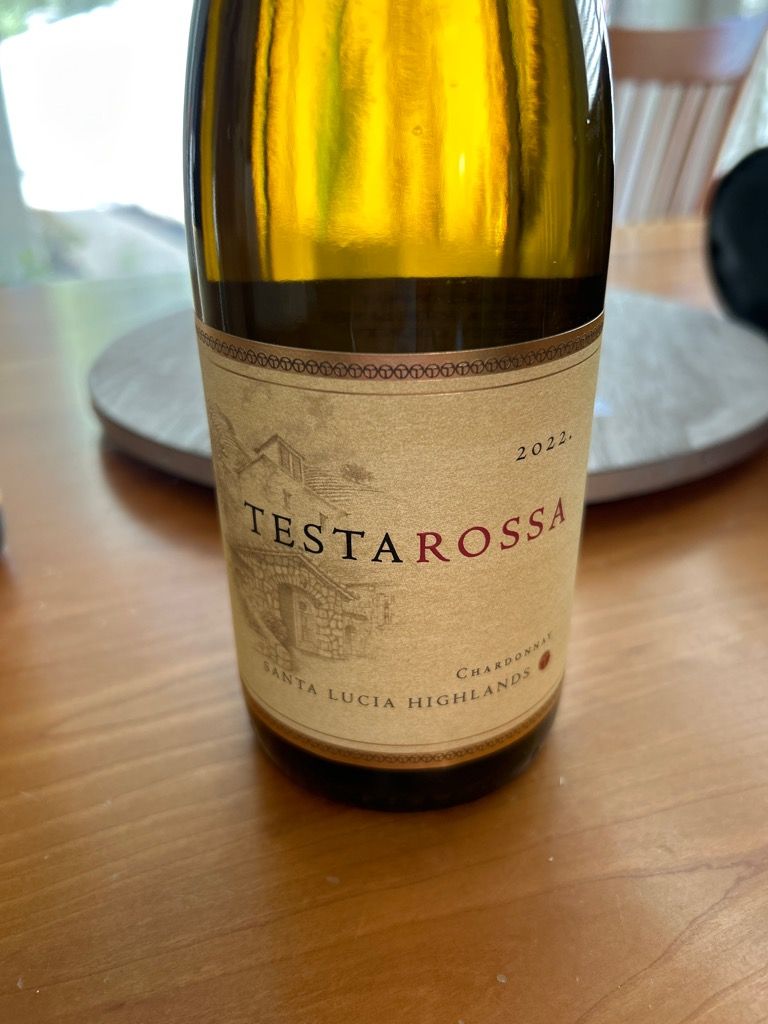 2022 Testarossa Chardonnay Santa Lucia Highlands, USA, California ...