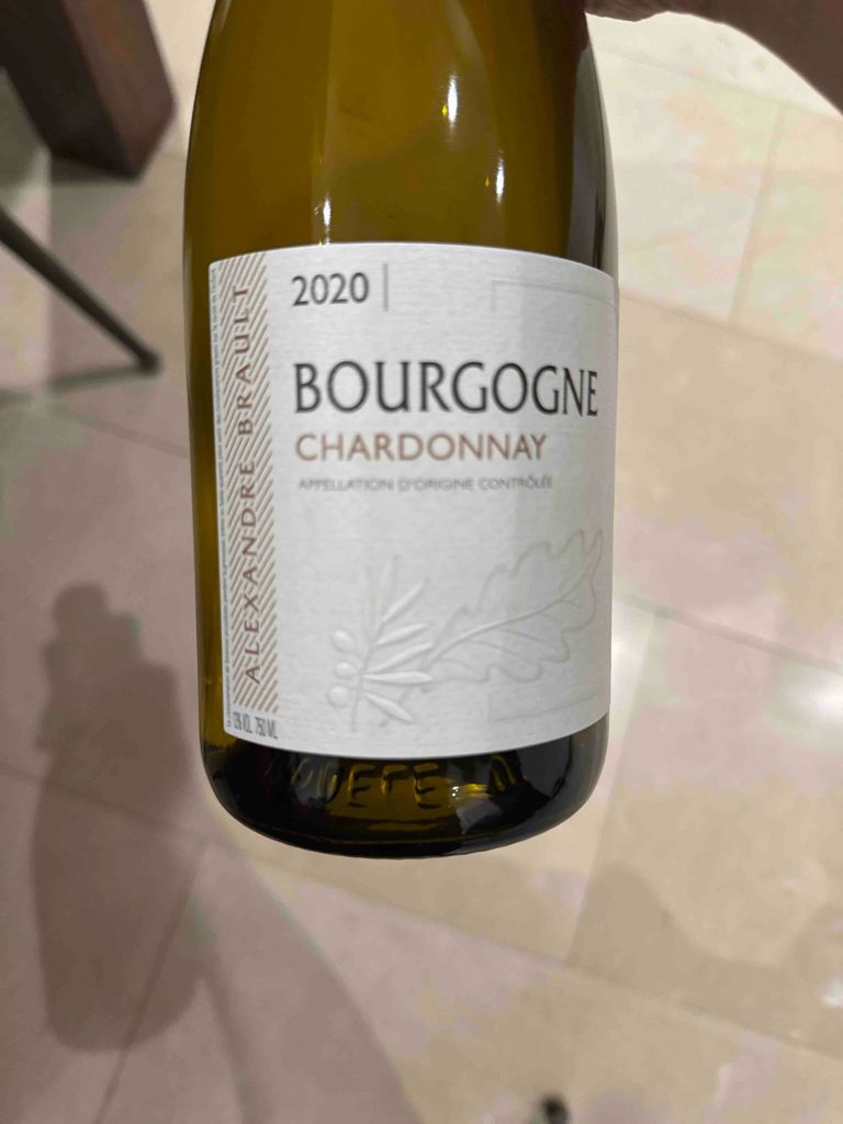 2020 Alexandre Brault Bourgogne Blanc, France, Burgundy, Bourgogne ...