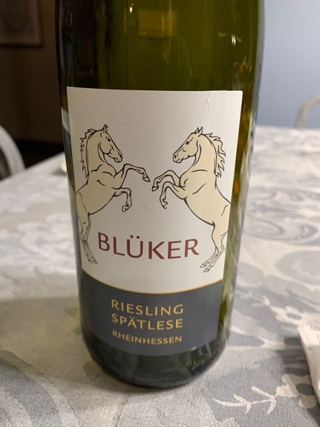 2013 Bluker Riesling Spätlese, Germany, Rheinhessen - CellarTracker