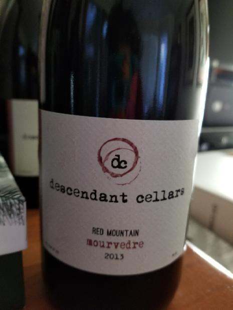 2013 Descendant Cellars Mourvèdre Red Mountain, USA, Washington ...