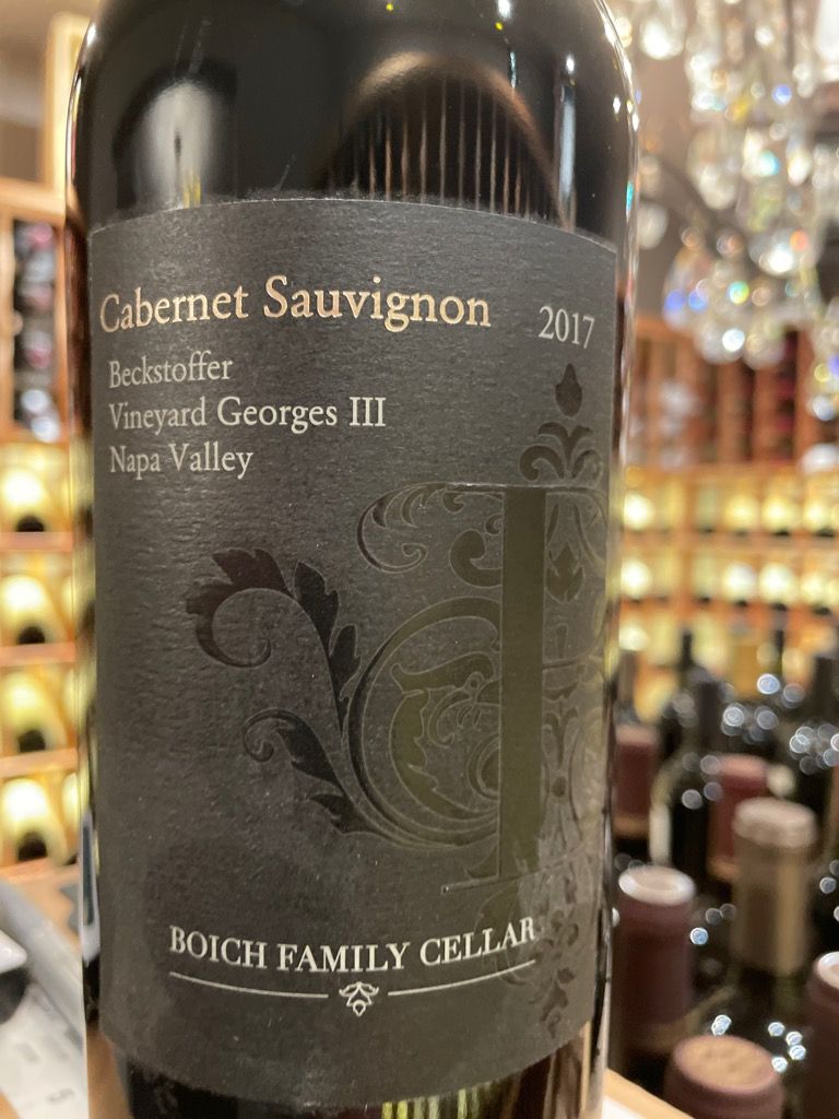 2017 Boich Family Cellar Cabernet Sauvignon Beckstoffer Georges III ...