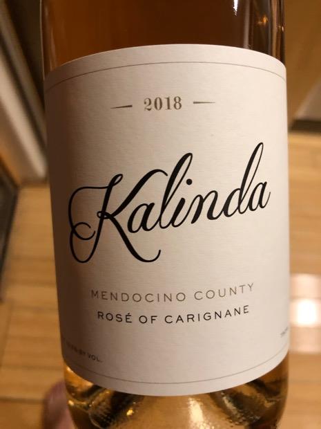2018 Kalinda Carignane Rosé, USA, California, North Coast, Mendocino ...