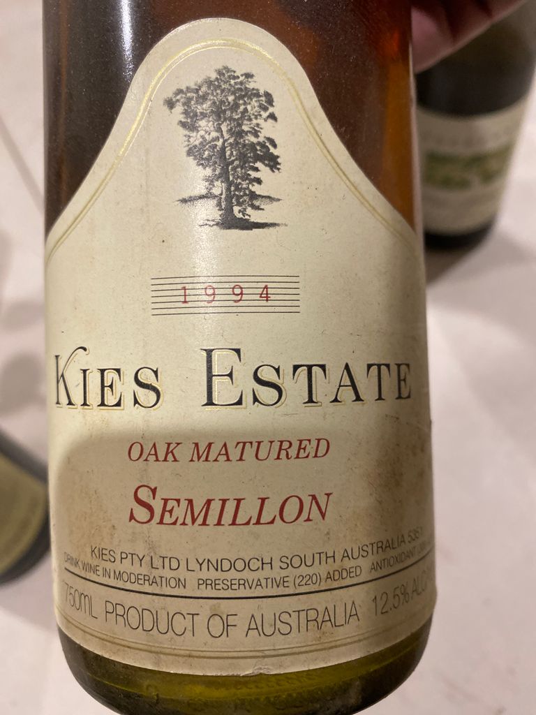 1994 Kies Family Wines Oak Matured, Australia, South Australia, Barossa ...