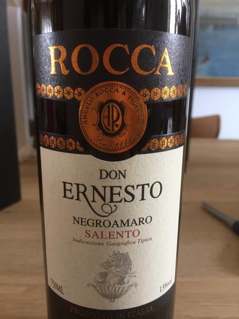 2015 Angelo Rocca & Figli Negroamaro Don Ernesto Salento IGT, Italy ...