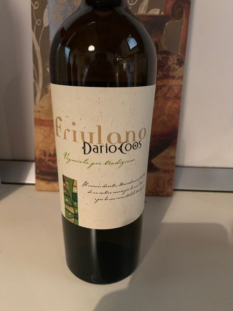 2020 Dario Coos Friuli Colli Orientali Friulano, Italy, Friuli-Venezia ...