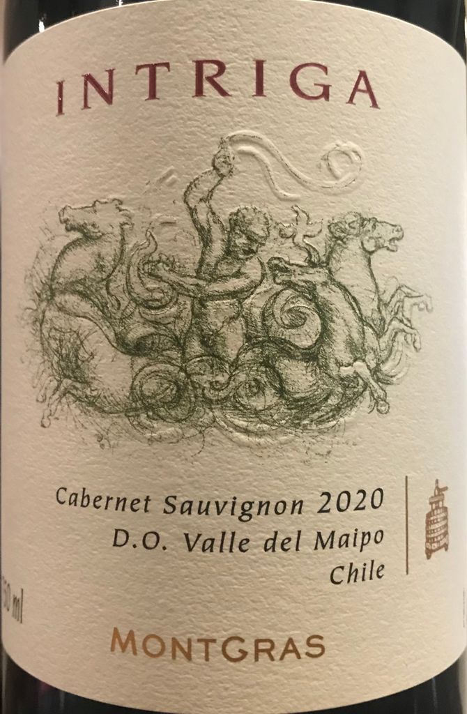 2020 MontGras Cabernet Sauvignon Intriga, Chile, Maipo Valley ...