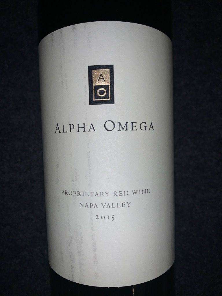 2015 Alpha Omega Proprietary Red Wine Napa Valley, USA, California ...