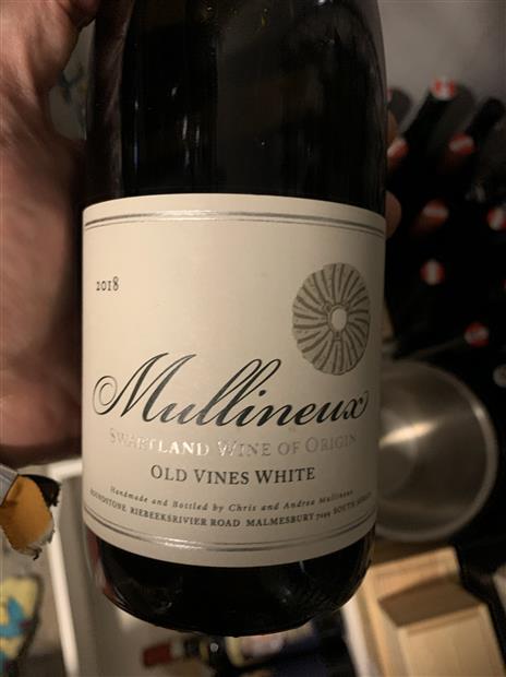 2018 Mullineux Old Vines White, South Africa, Coastal Region, Swartland - CellarTracker