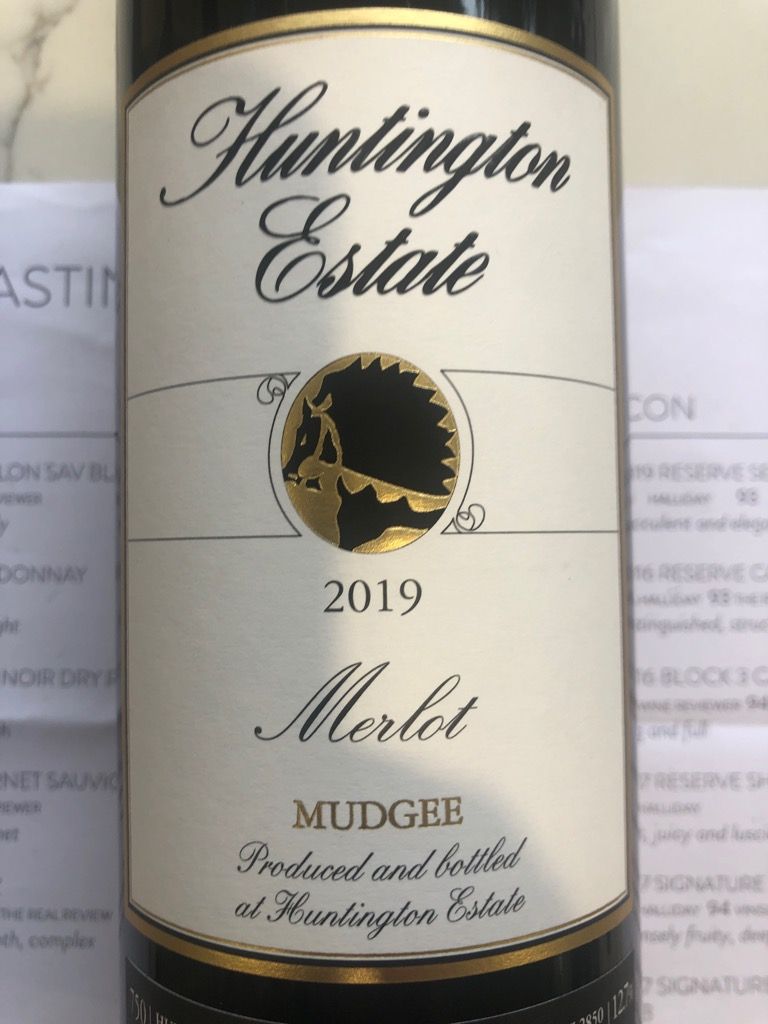 2018 Huntington Estate Merlot, Australia, New South Wales, Central ...