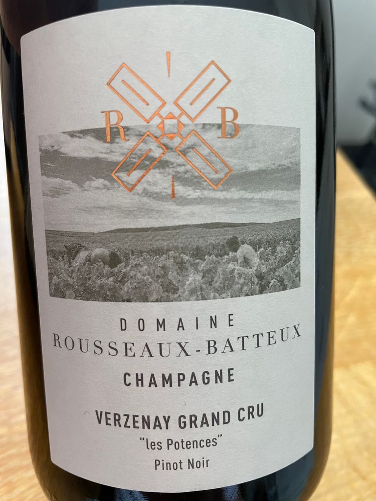 2019 Champagne Rousseaux-Batteux Verzenay Grand Cru "les Potences ...