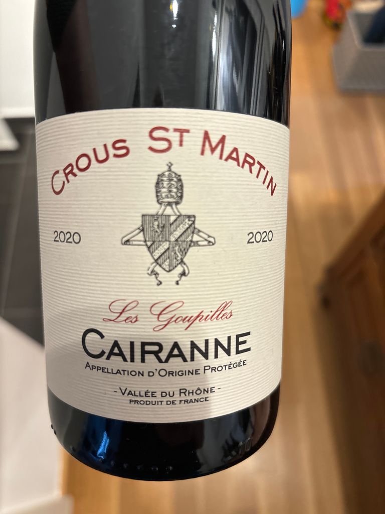 2021 Crous St. Martin Cairanne, France, Rhône, Southern Rhône, Cairanne ...