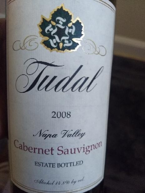 2008 Tudal Family Winery Cabernet Sauvignon, USA, California, Napa ...