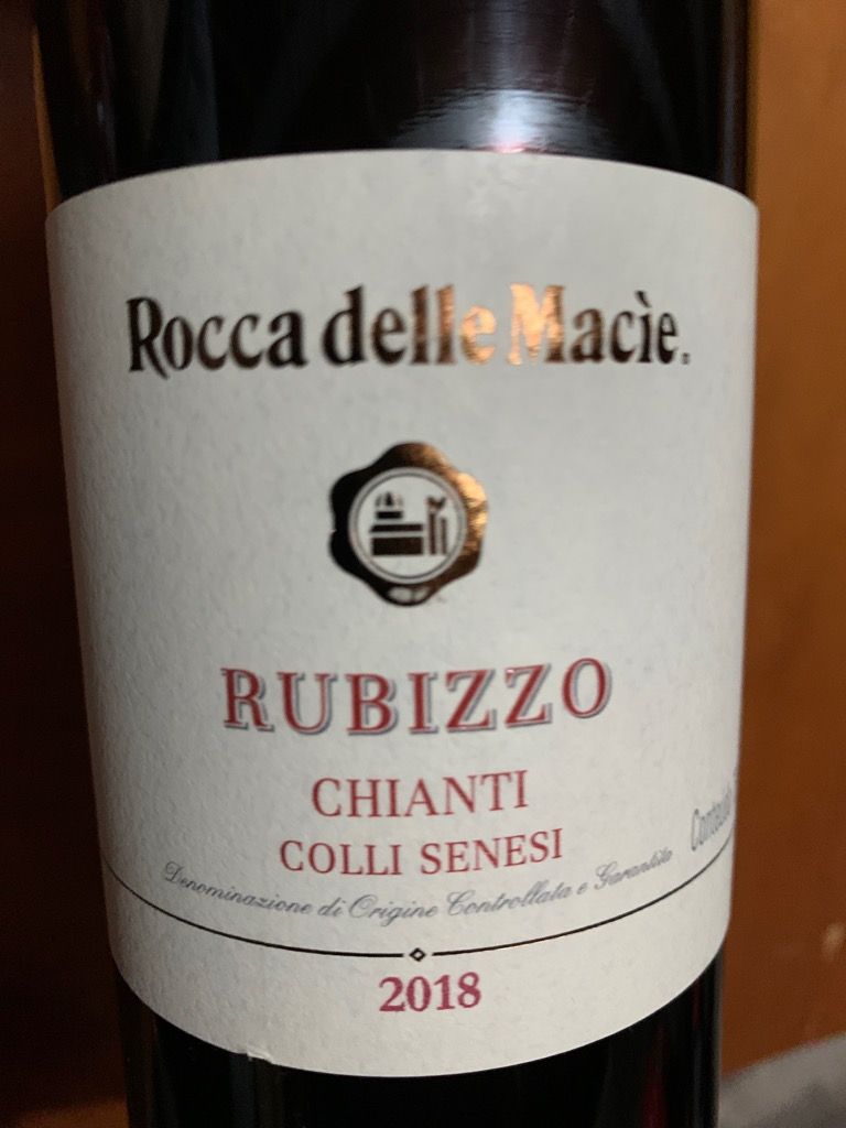 2018 Rocca delle Macìe Chianti Colli Senesi Rubizzo, Italy, Tuscany ...