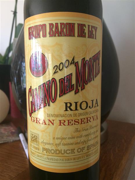 2001 Baron de Ley Rioja Gran Reserva Camino del Monte, Spain, La Rioja ...