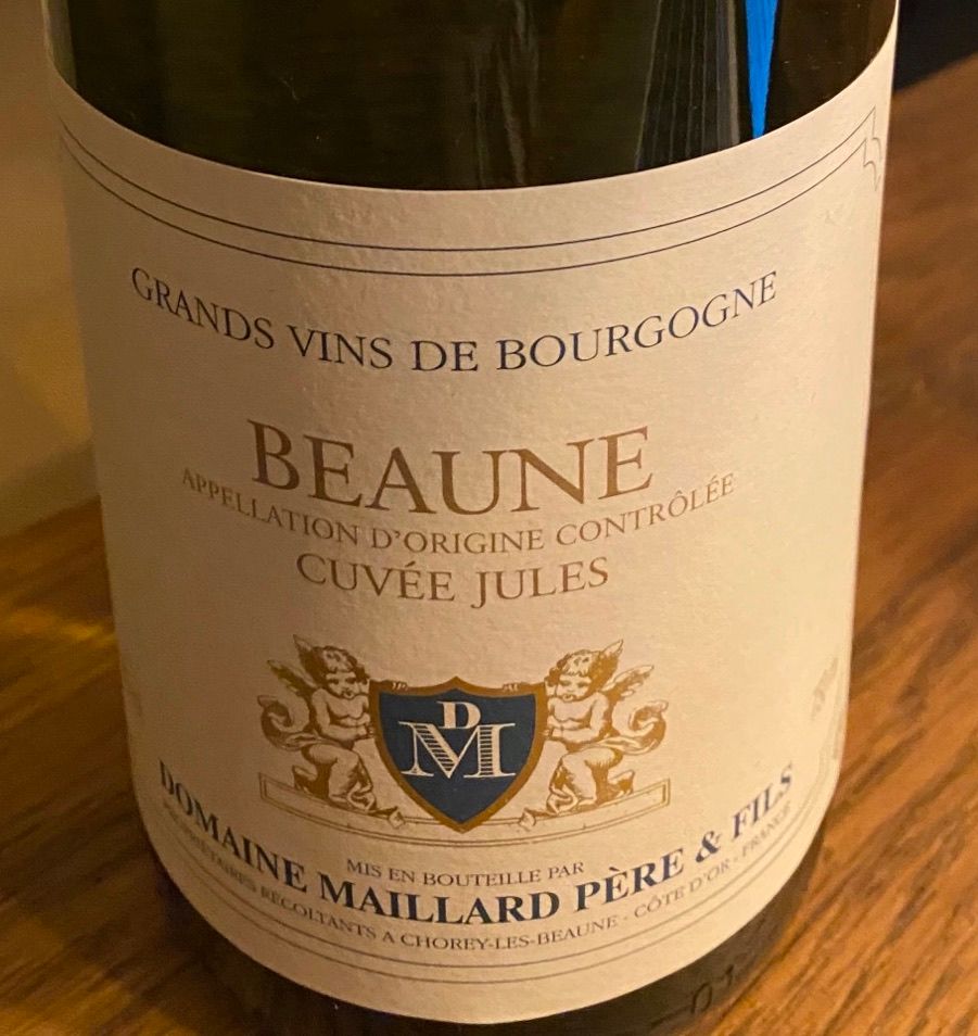 2018 Domaine Maillard Père & Fils Beaune Cuvée Jules, France, Burgundy ...