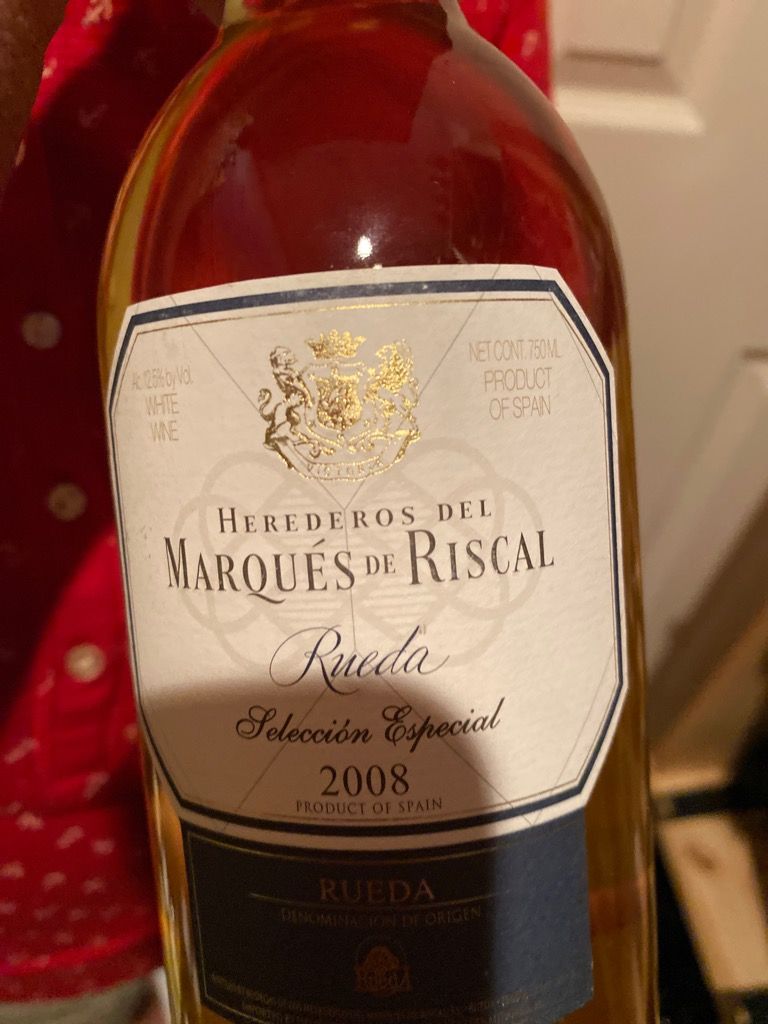 2008 Marqués de Riscal Rueda Finca Montico, Spain, Castilla y León ...