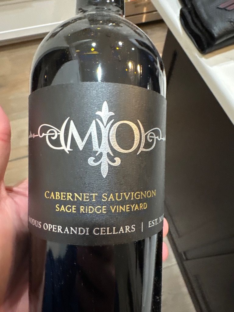 2021 Modus Operandi Cellars Cabernet Sauvignon Sage Ridge Vineyard, USA ...