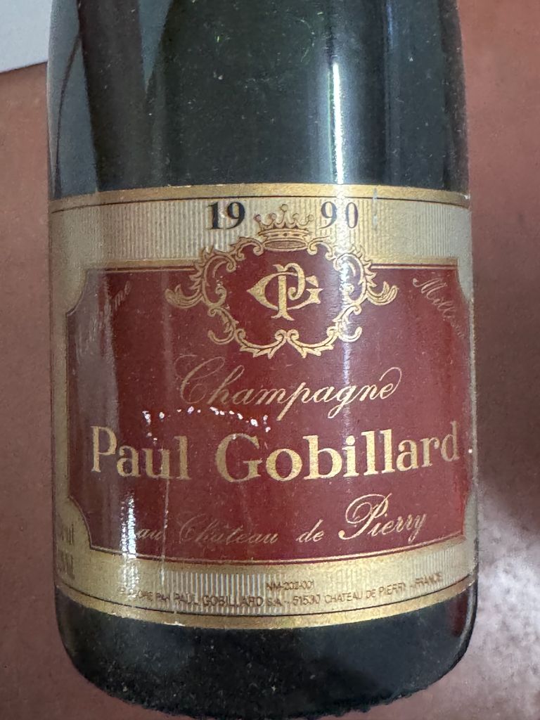 1990 Paul Gobillard Champagne Brut Millésimé, France, Champagne ...