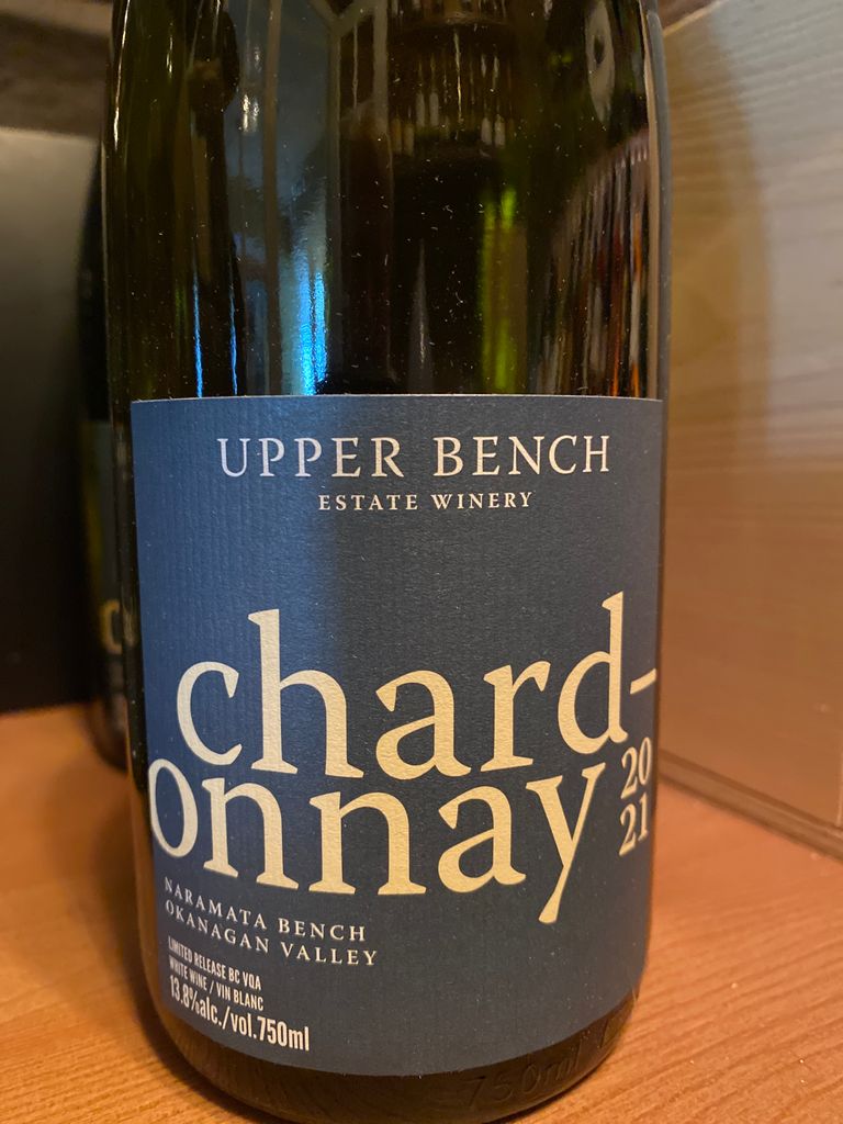2021 Upper Bench Estate Winery Chardonnay, Canada, British Columbia ...
