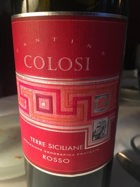2016 Cantine Colosi Terre Siciliane Rosso, Italy, Sicily, Terre ...