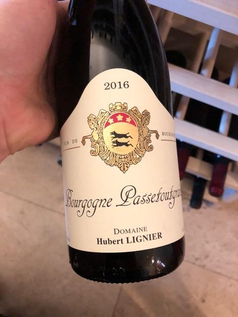 2016 Hubert Lignier Bourgogne Passetoutgrains, France, Burgundy ...