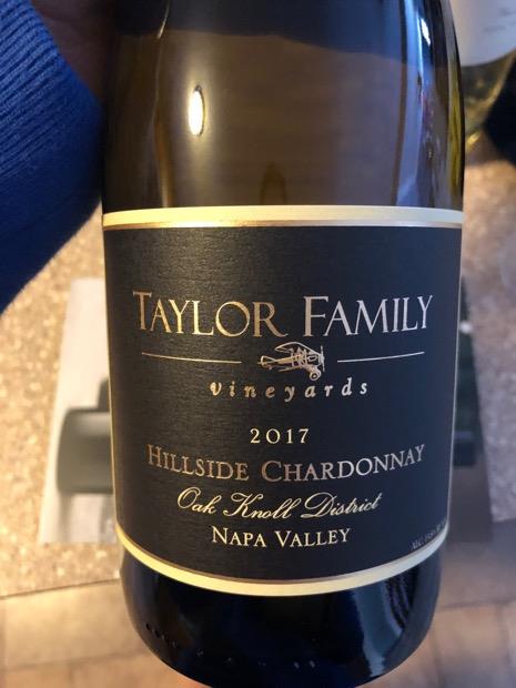 2017 Taylor Family Vineyards Chardonnay Hillside, USA, California, Napa ...