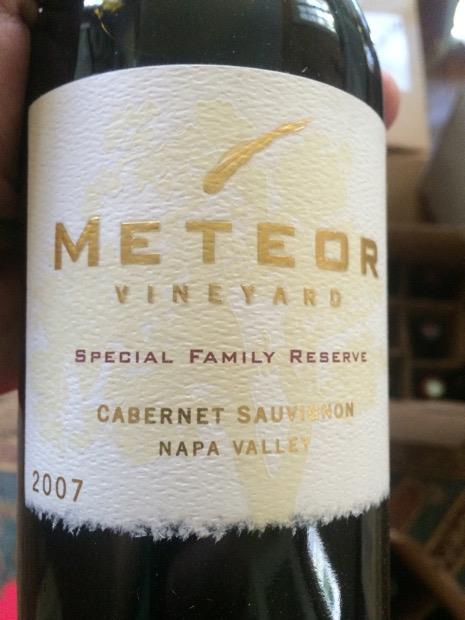 2006 Meteor Vineyard Cabernet Sauvignon Estate Special Family Reserve ...