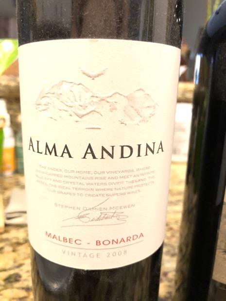 2011 Andean Vineyards Alma Andina Malbec - Bonarda, Argentina, Mendoza ...