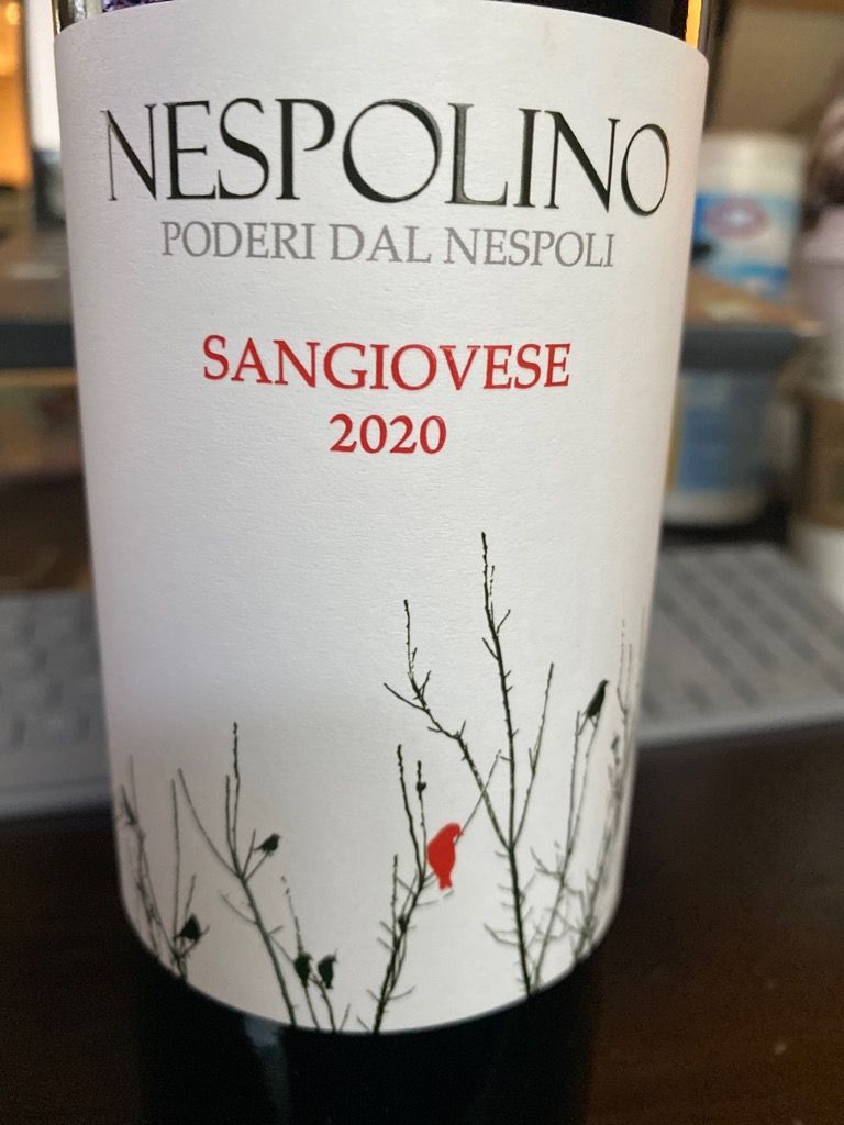 2020 Poderi' dal Nespoli Sangiovese Nespolino Romagna, Italy, Emilia ...