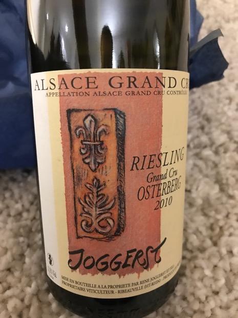 2012 Rene Joggerst Riesling Osterberg, France, Alsace, Alsace Grand Cru ...
