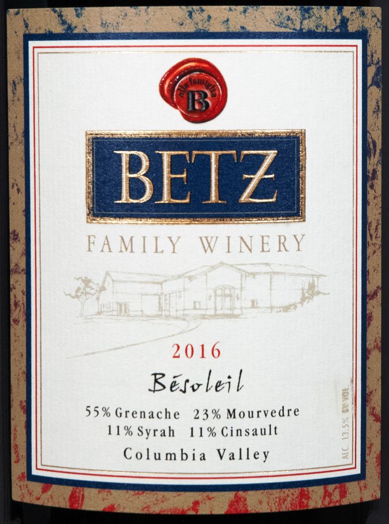 2016 Betz Family Bésoleil, USA, Washington, Columbia Valley - CellarTracker