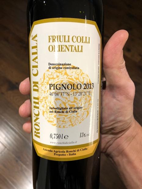 2013 Ronchi di Cialla Friuli Colli Orientali Pignolo, Italy, Friuli ...