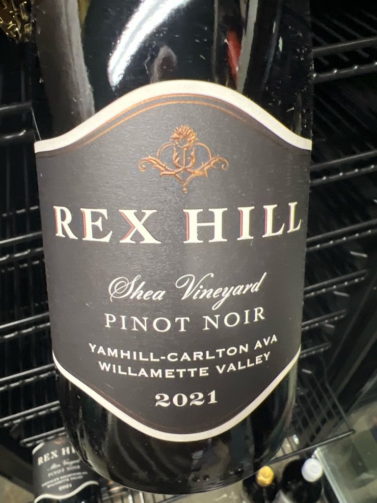 2021 Rex Hill Pinot Noir Shea Vineyard, USA, Oregon, Willamette Valley ...