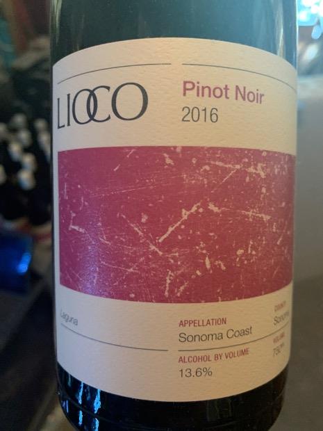 2016 Lioco Pinot Noir Laguna, USA, California, Sonoma County, Sonoma ...