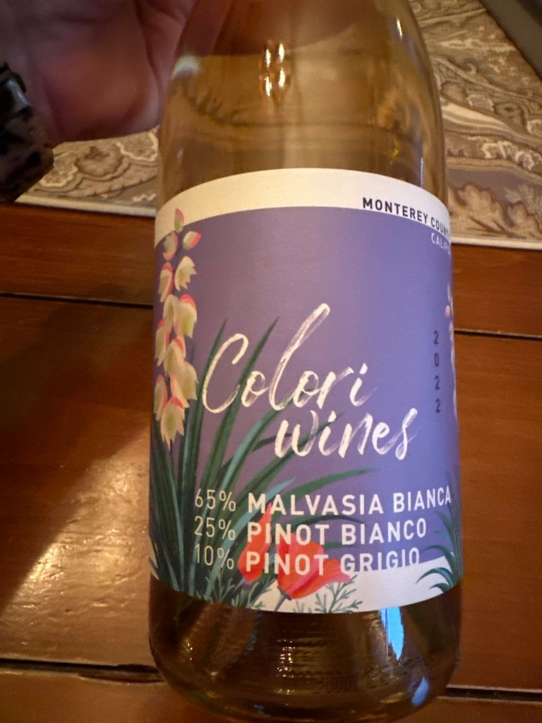 2022 Colori Wines White Blend, USA, California, Central Coast, Monterey ...