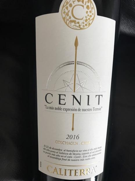 2016 Viña Caliterra Cenit, Chile, Rapel Valley, Colchagua Valley ...