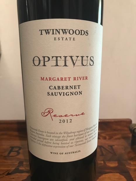 2017 Twinwoods Cabernet Sauvignon Optivus Reserve, Australia, Western ...