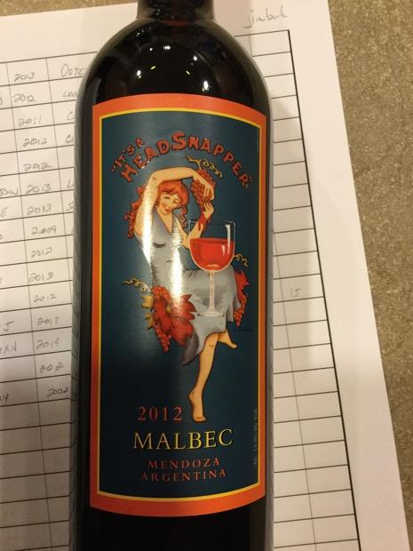 2012 It's a HeadSnapper Malbec, Argentina, Mendoza - CellarTracker